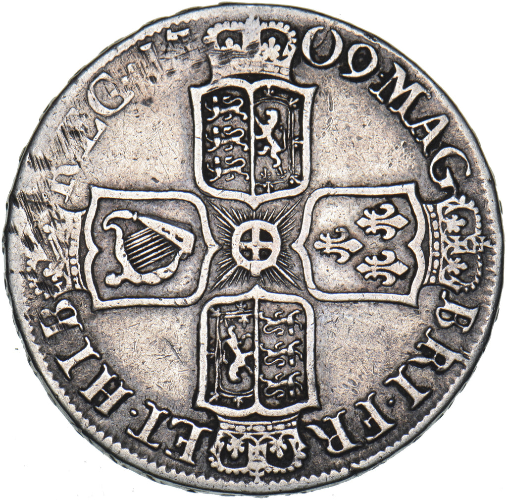 1709 Halfcrown - Anne British Silver Coin - Nice – The Coin King
