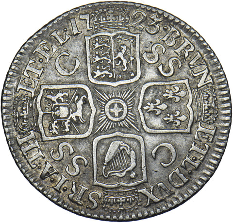 1723 SSC Shilling - George I British Silver Coin - Nice – The Coin King
