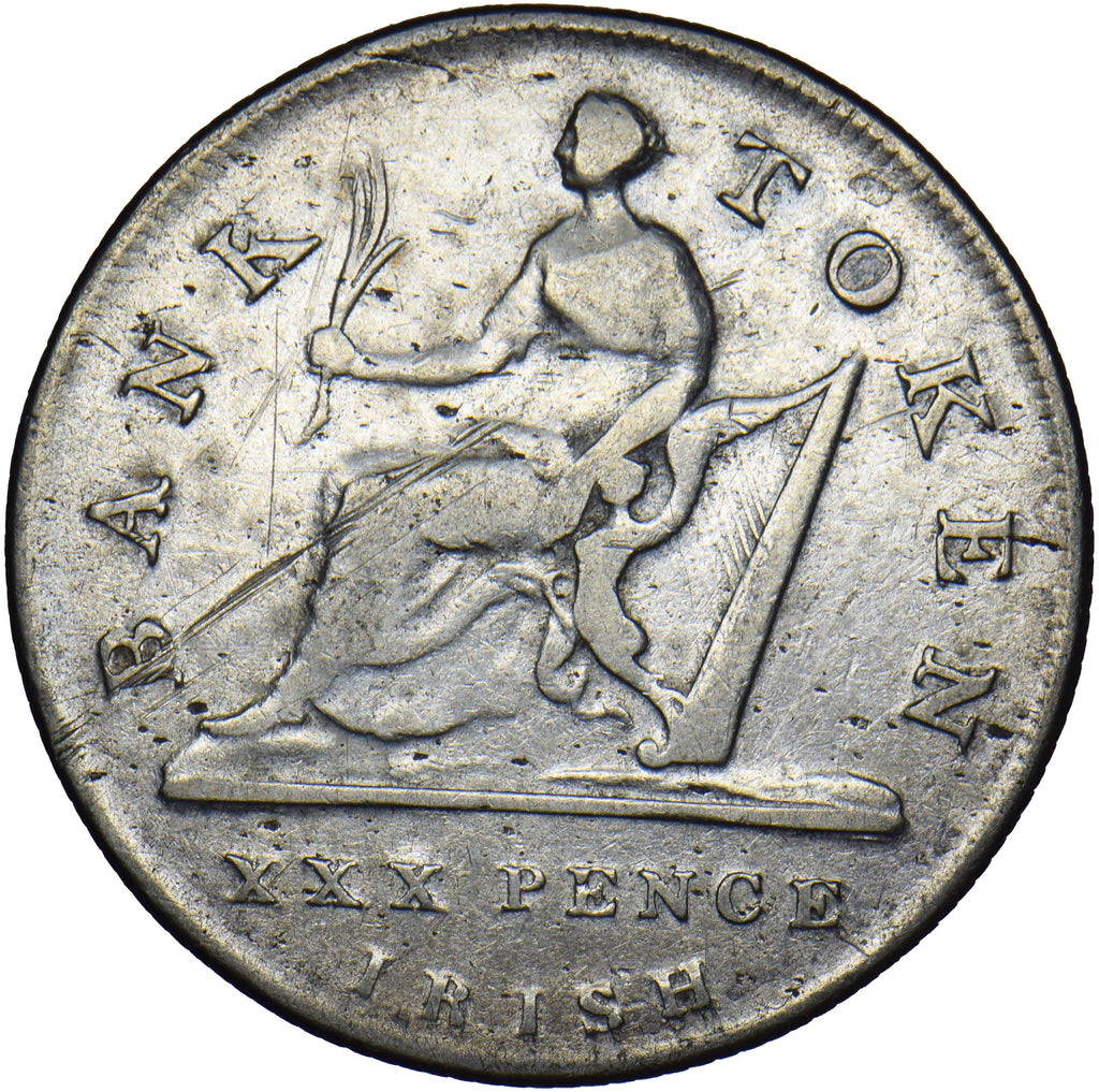 1808 Ireland 30 Pence bank Token - George III Silver Coin – The Coin King