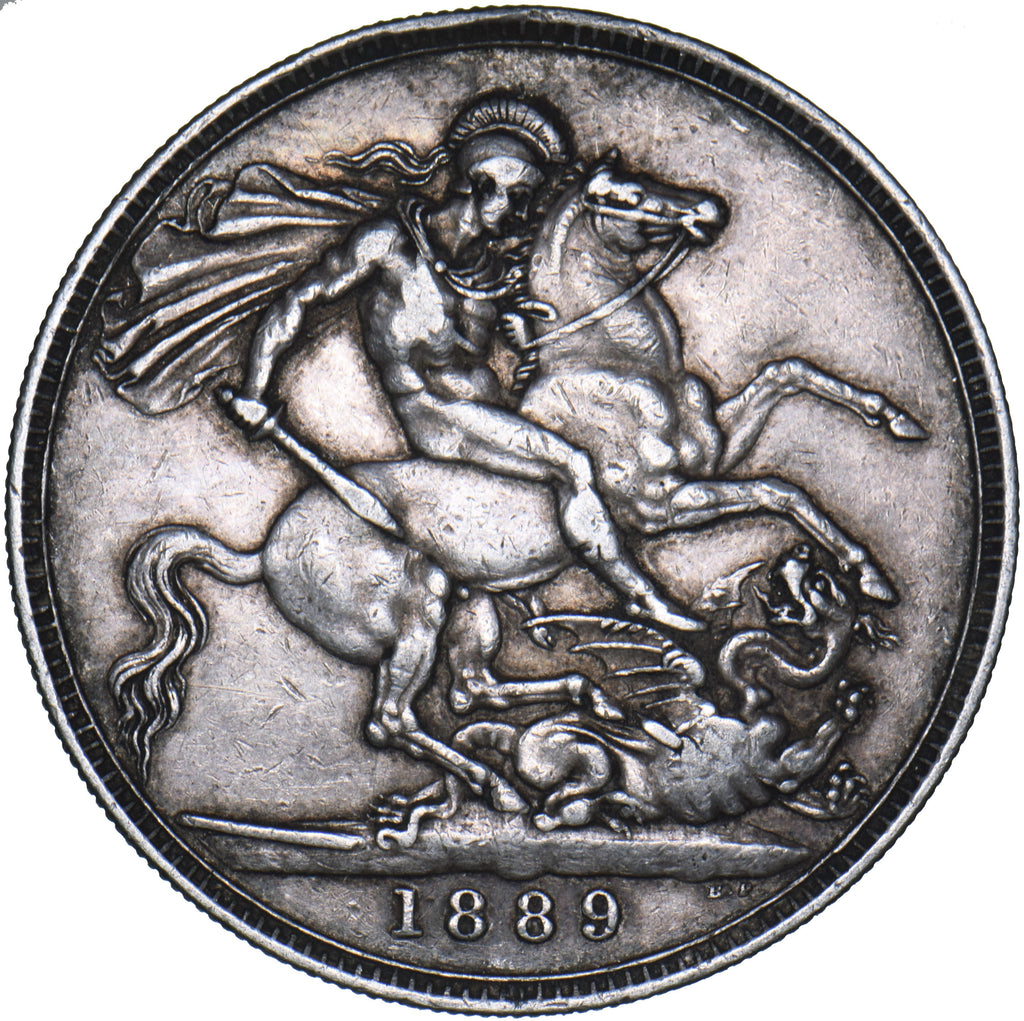 1889 Crown - Victoria British Silver Coin - Nice – The Coin King