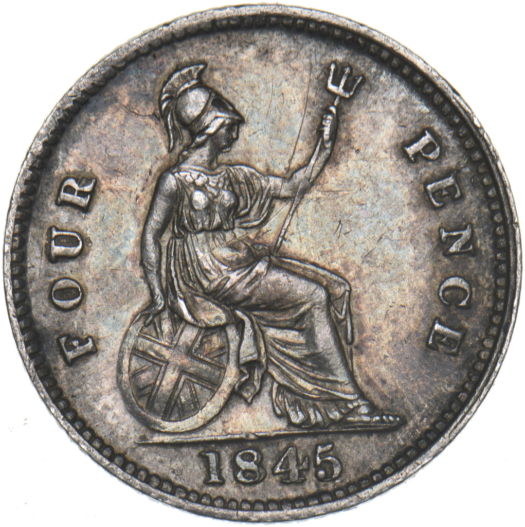 1845 Groat (Fourpence) - Victoria British Silver Coin - Nice – The Coin ...
