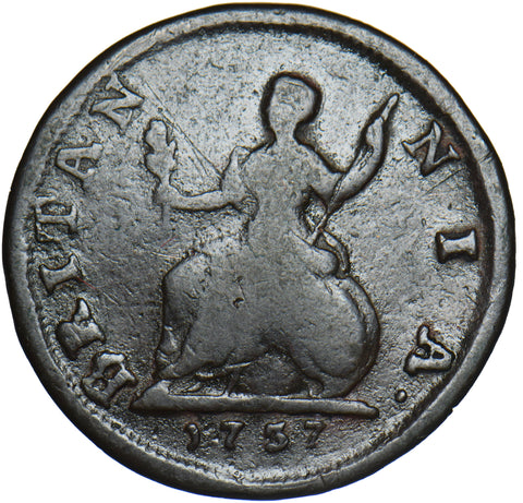 1737 Farthing - George II British Copper Coin – The Coin King