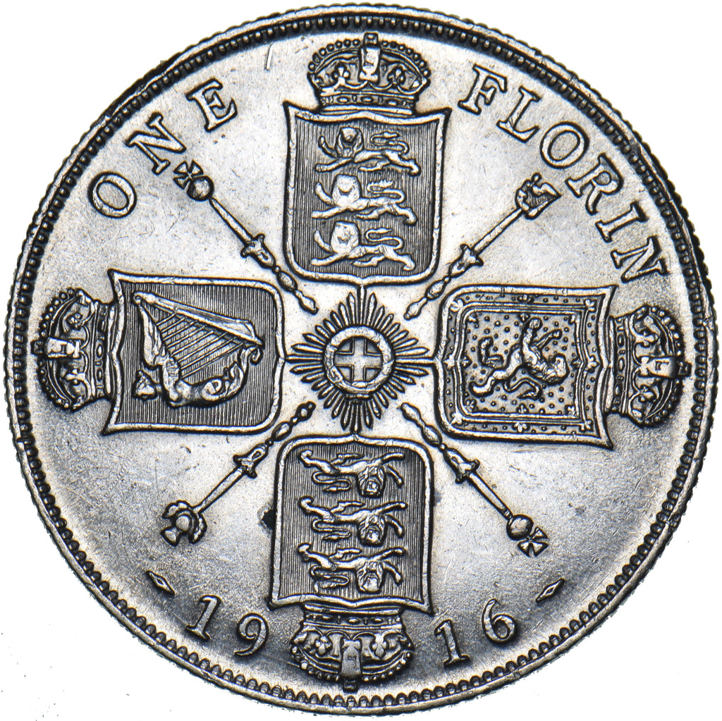 1916 Florin - George V British Silver Coin - Very Nice – The Coin King