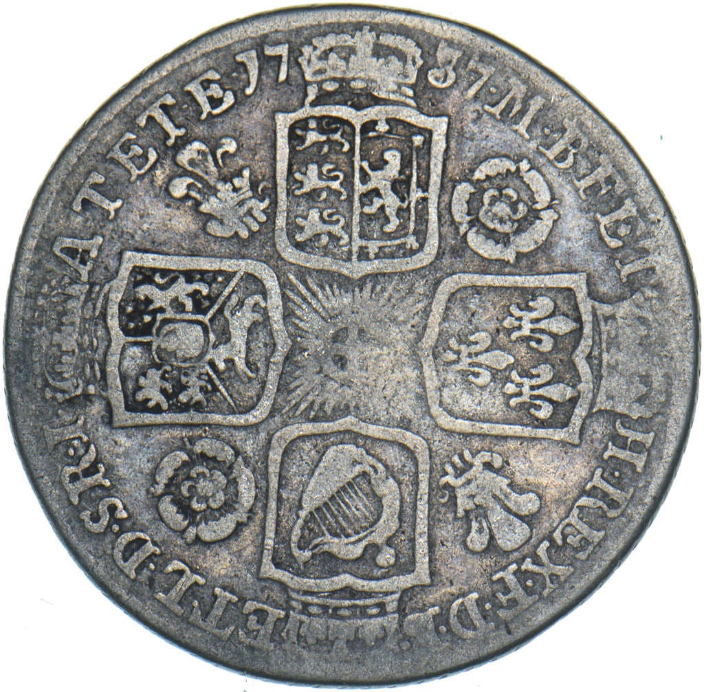1737 Shilling - George II British Silver Coin – The Coin King