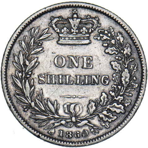 1860 Shilling - Victoria British Silver Coin – The Coin King