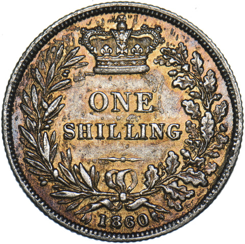 1860 Shilling - Victoria British Silver Coin – The Coin King