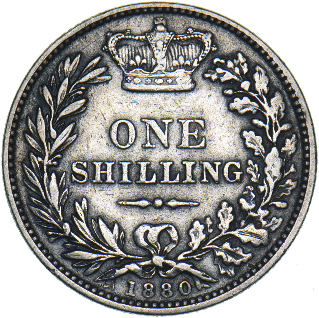 1880 Shilling - Victoria British Silver Coin – The Coin King