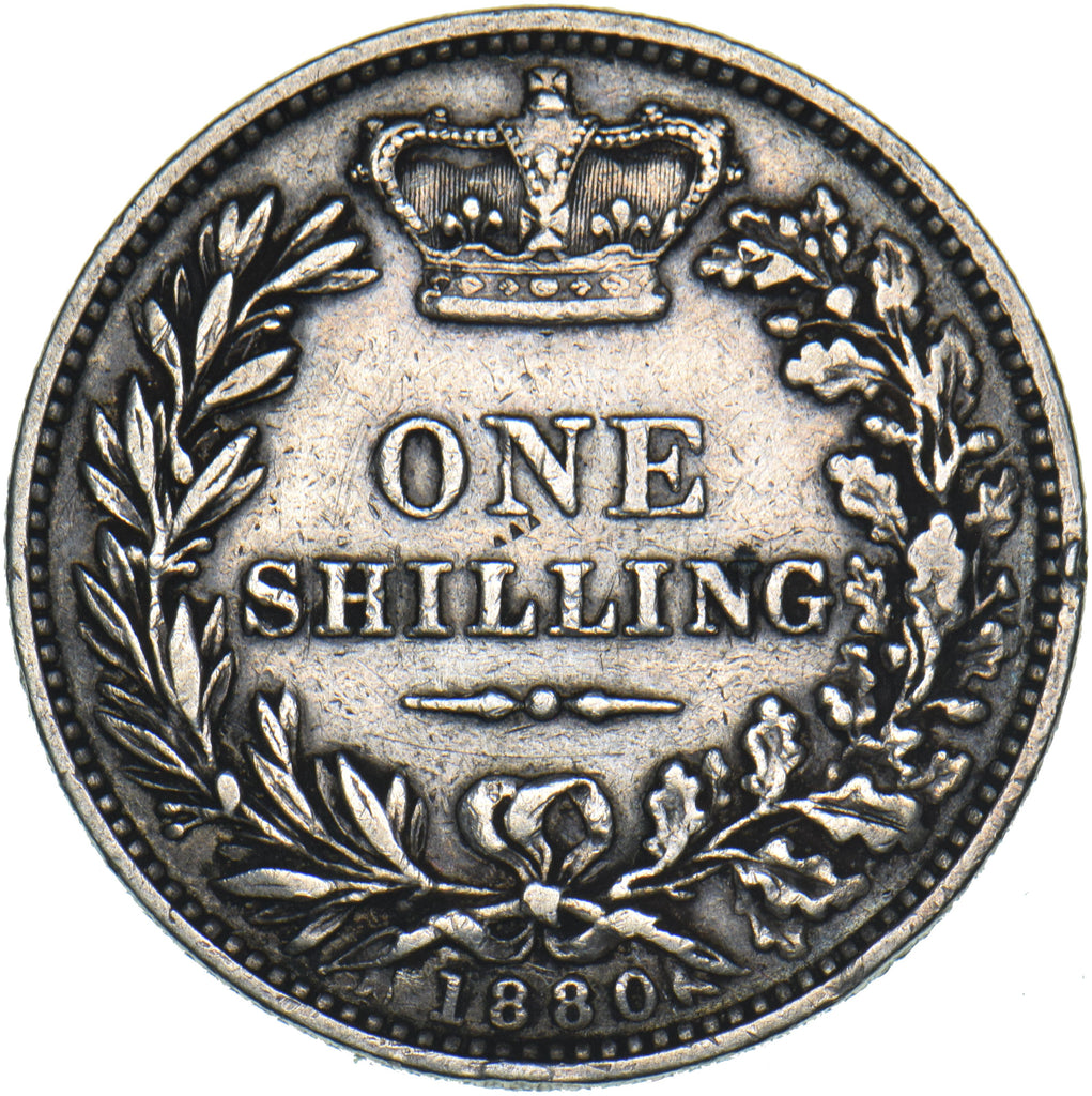 1880 Shilling - Victoria British Silver Coin – The Coin King