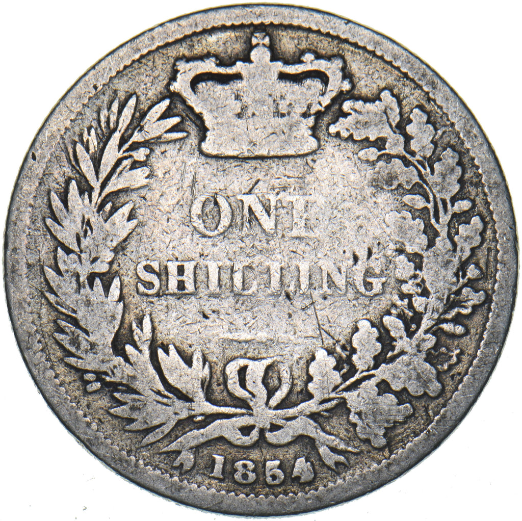 1854 Shilling - Victoria British Silver Coin – The Coin King