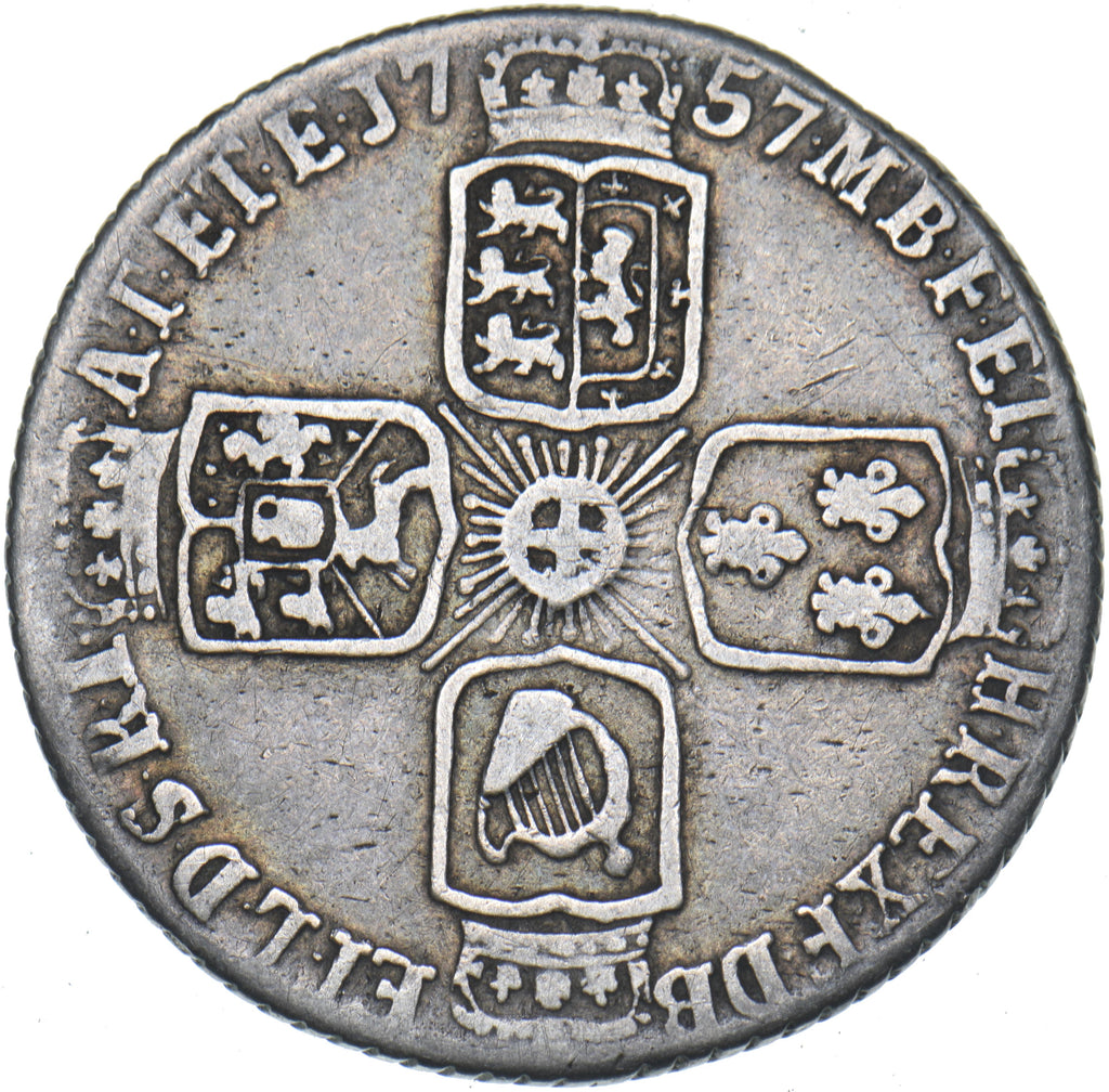 1757 Sixpence - George II British Silver Coin – The Coin King