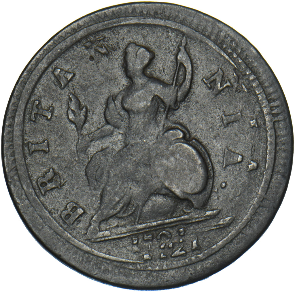 1721 Halfpenny - George I British Copper Coin – The Coin King