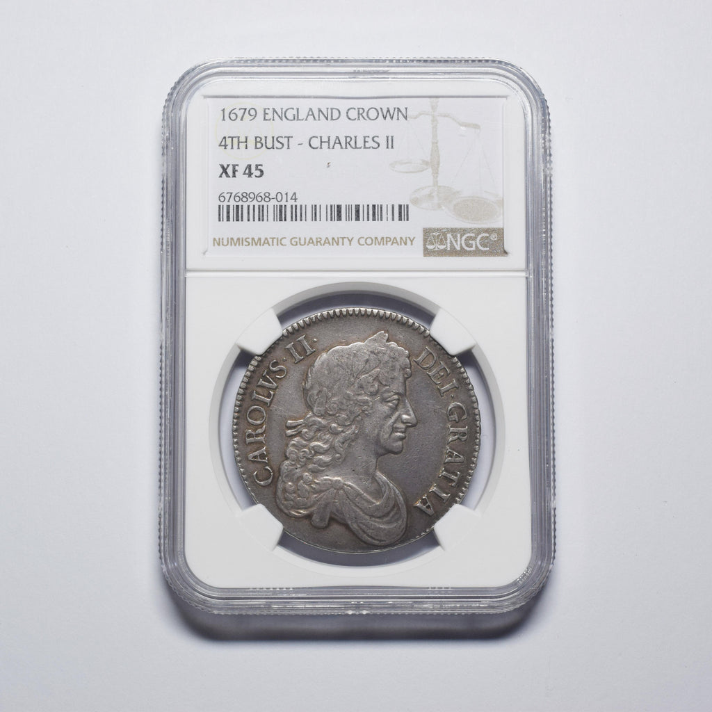 1679 Crown (NGC XF 45) - Charles II British Silver Coin - Very Nice ...