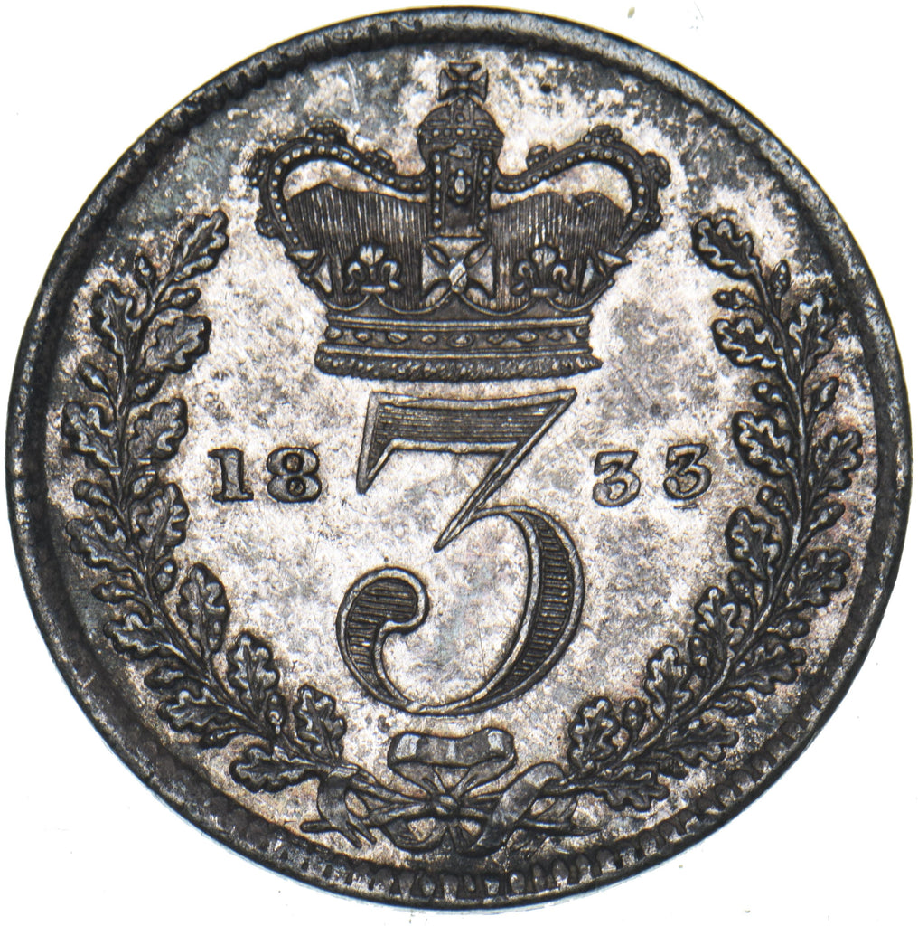 1833 Maundy Threepence - William IV British Silver Coin - Very Nice ...