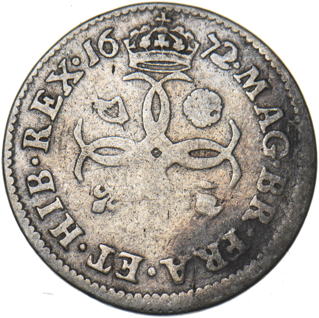 1672 Maundy Fourpence (2 Over 1) - Charles II British Silver Coin – The ...