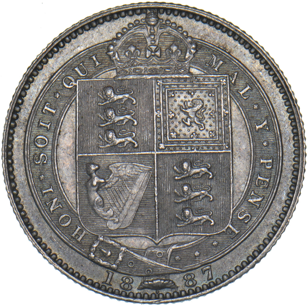 1887 Shilling - Victoria British Silver Coin - Very Nice – The Coin King