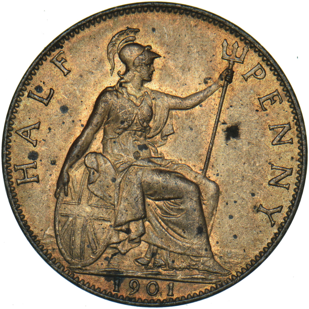 1901 Halfpenny - Victoria British Bronze Coin - Superb – The Coin King