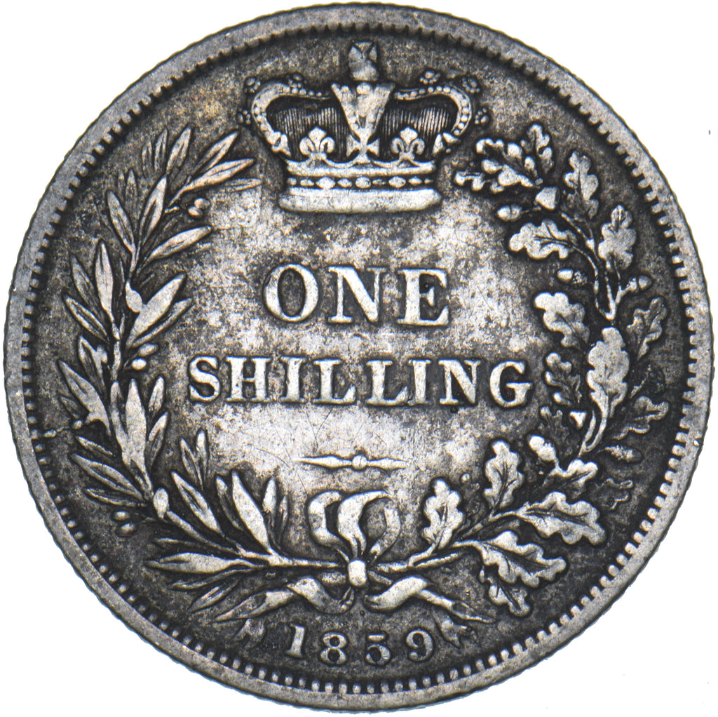 1859 Shilling - Victoria British Silver Coin – The Coin King