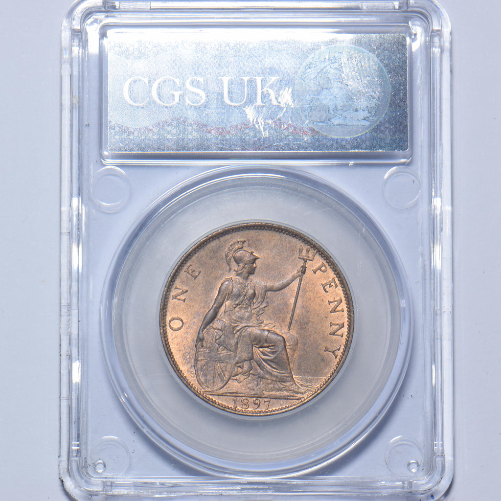 1897 Penny (CGS 78) - Victoria British Bronze Coin - Superb – The Coin King