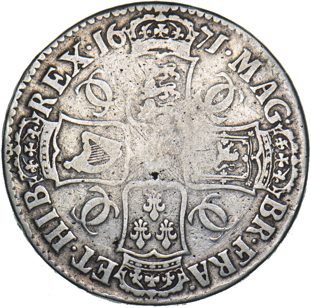 1671 Crown - Charles II British Silver Coin – The Coin King