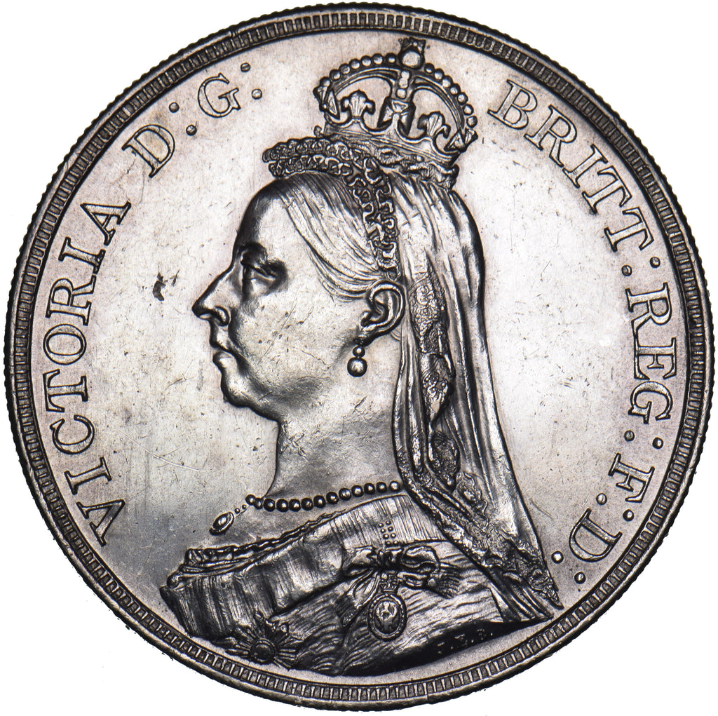 1887 Crown - Victoria British Silver Coin - Very Nice – The Coin King