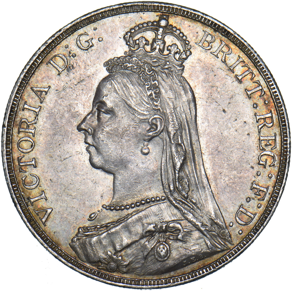 1889 Crown - Victoria British Silver Coin - Very Nice – The Coin King