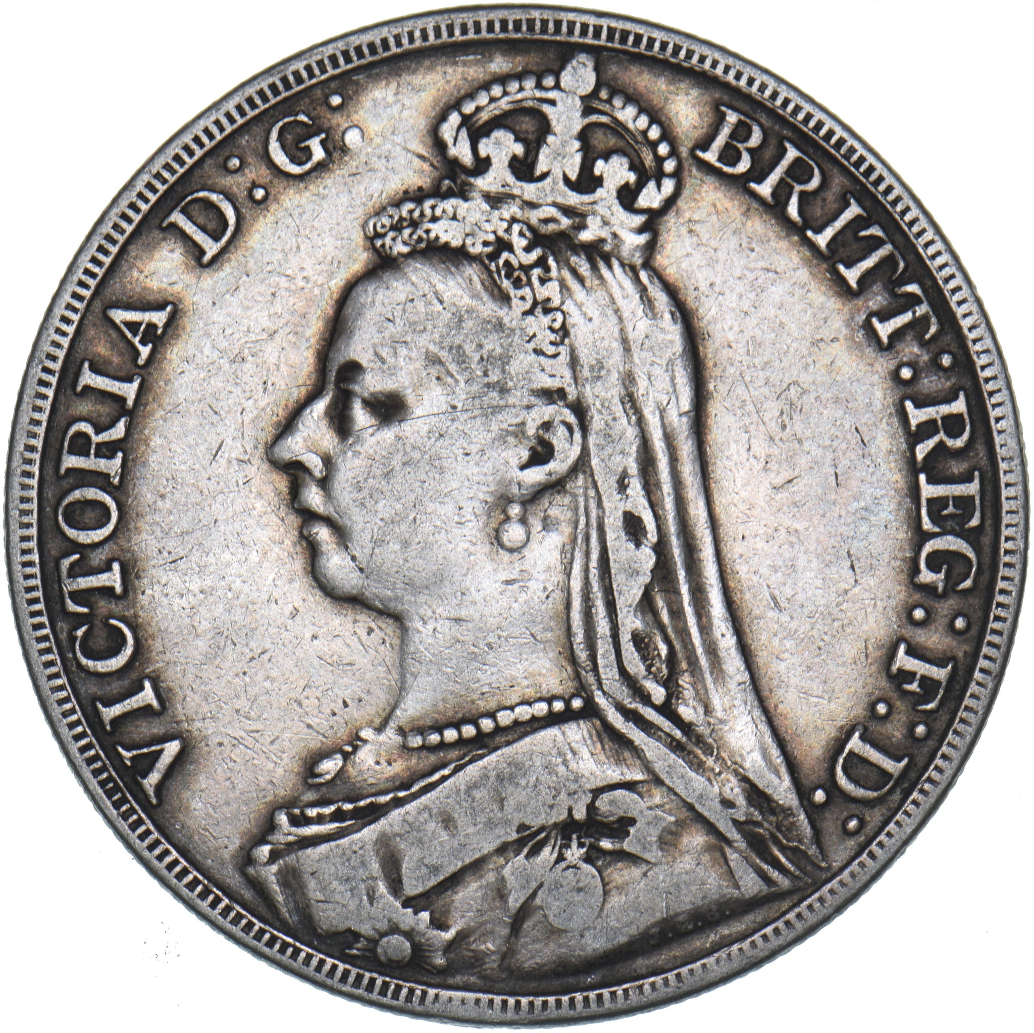 1891 Crown - Victoria British Silver Coin – The Coin King