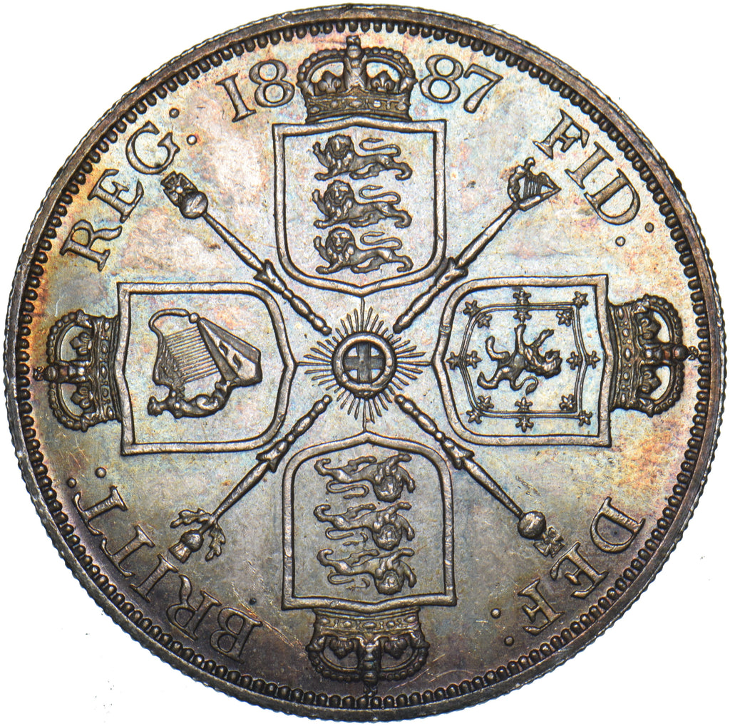 1887 Double Florin - Victoria British Silver Coin - Very Nice – The ...