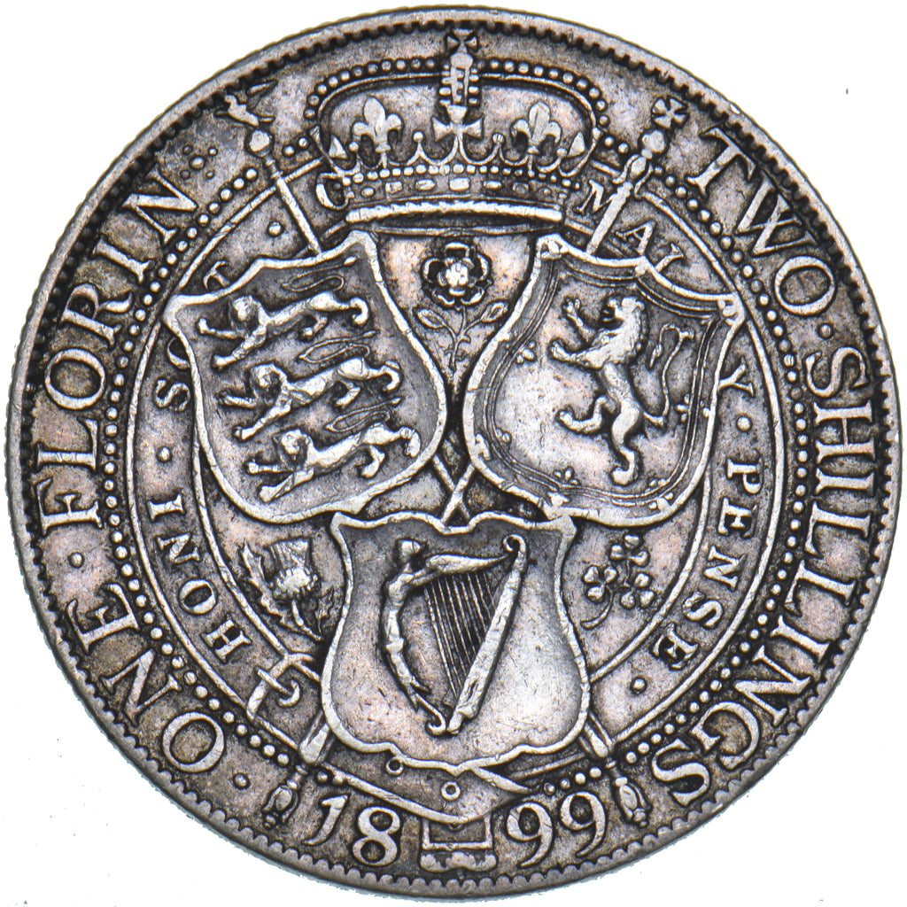 1899 Florin - Victoria British Silver Coin - Nice – The Coin King