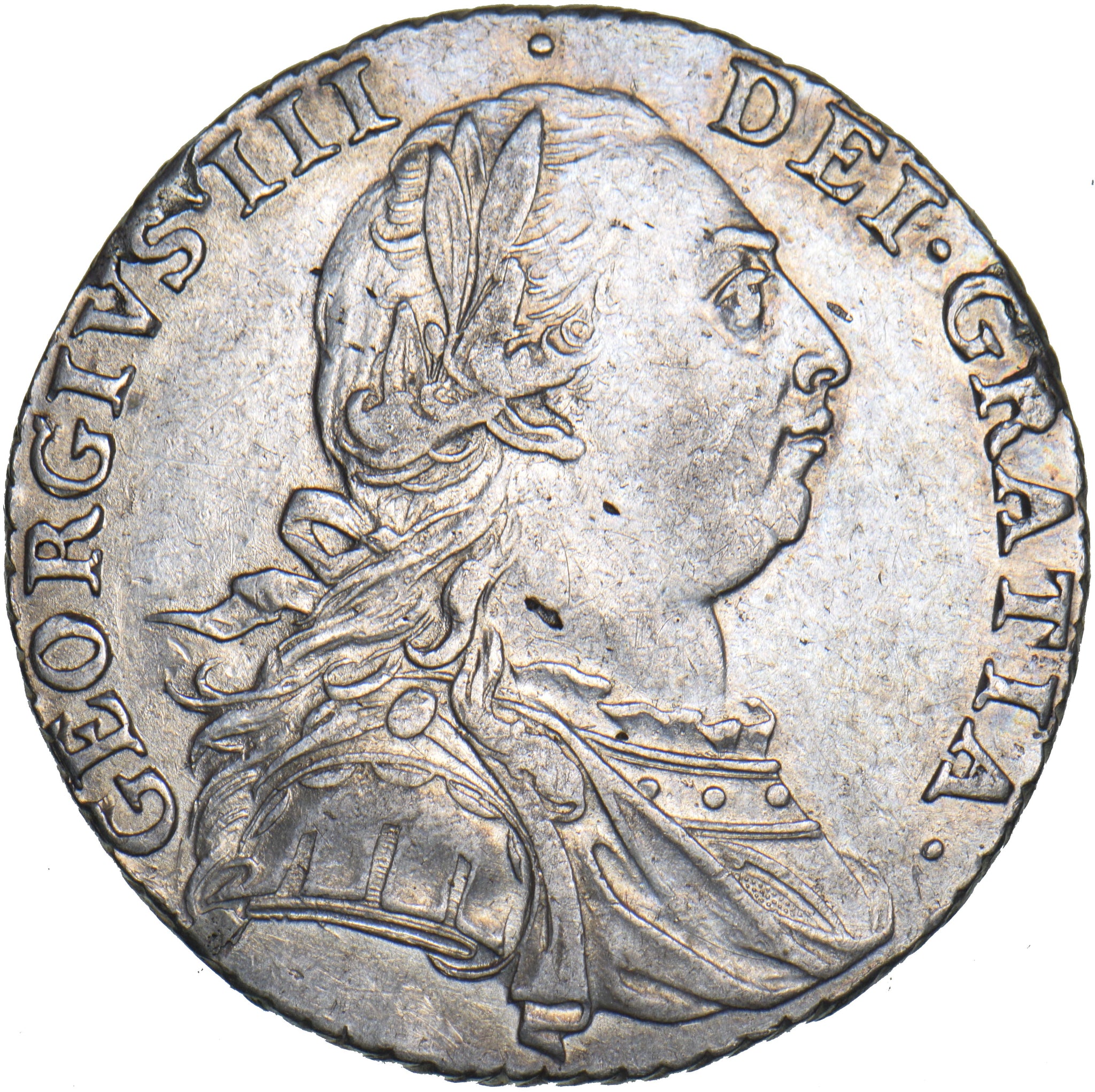 1787 Shilling (1/Retrograde 1, Ex-Mount.) - George III British Silver ...