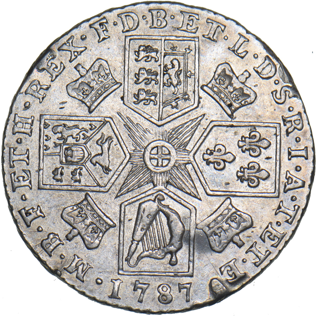 1787 Shilling (1/Retrograde 1, Ex-Mount.) - George III British Silver ...