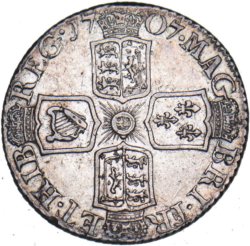 1707 Sixpence - Anne British Silver Coin - Very Nice – The Coin King