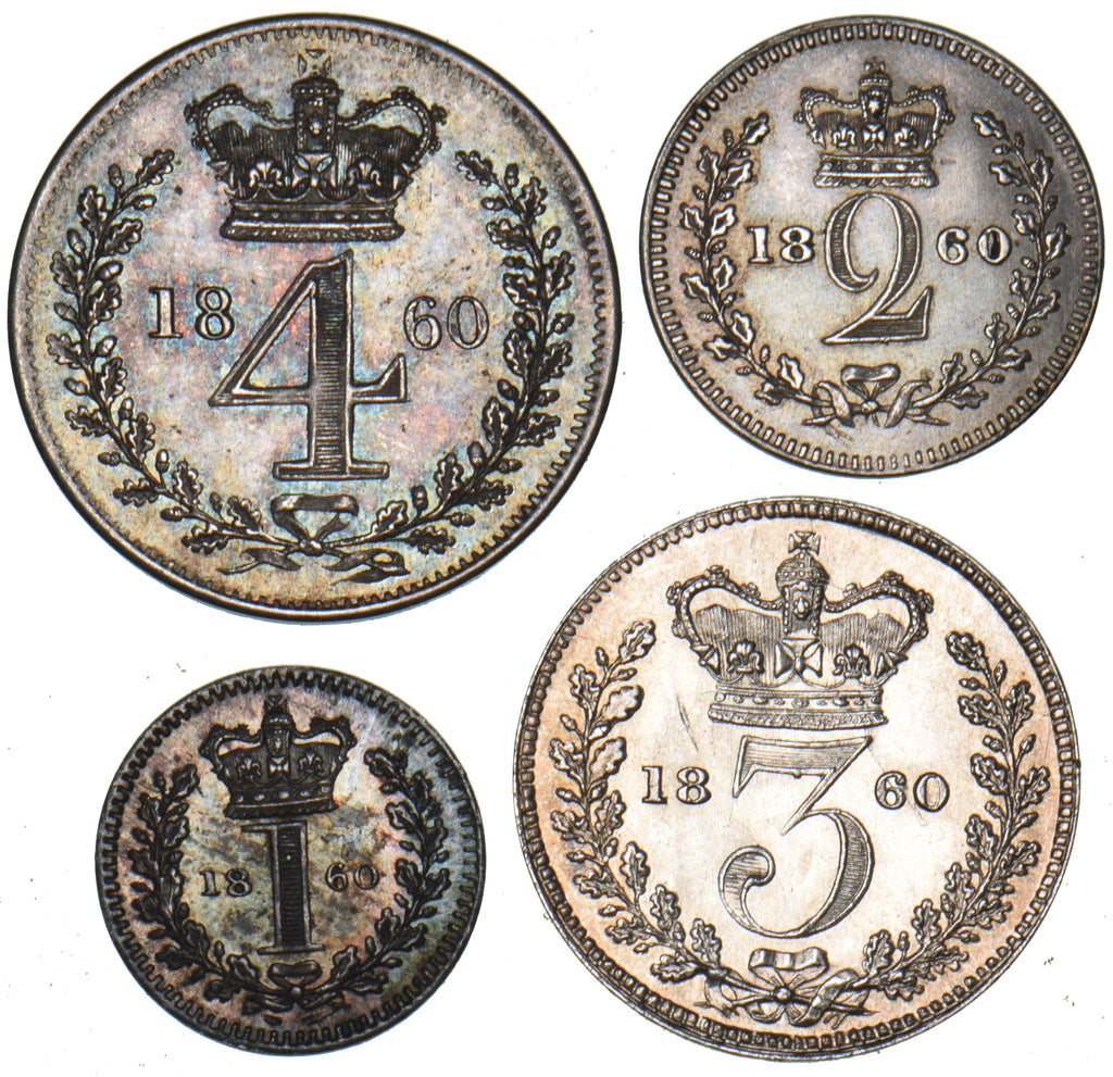 1860 Maundy Set - Victoria British Silver Coins - Superb – The Coin King