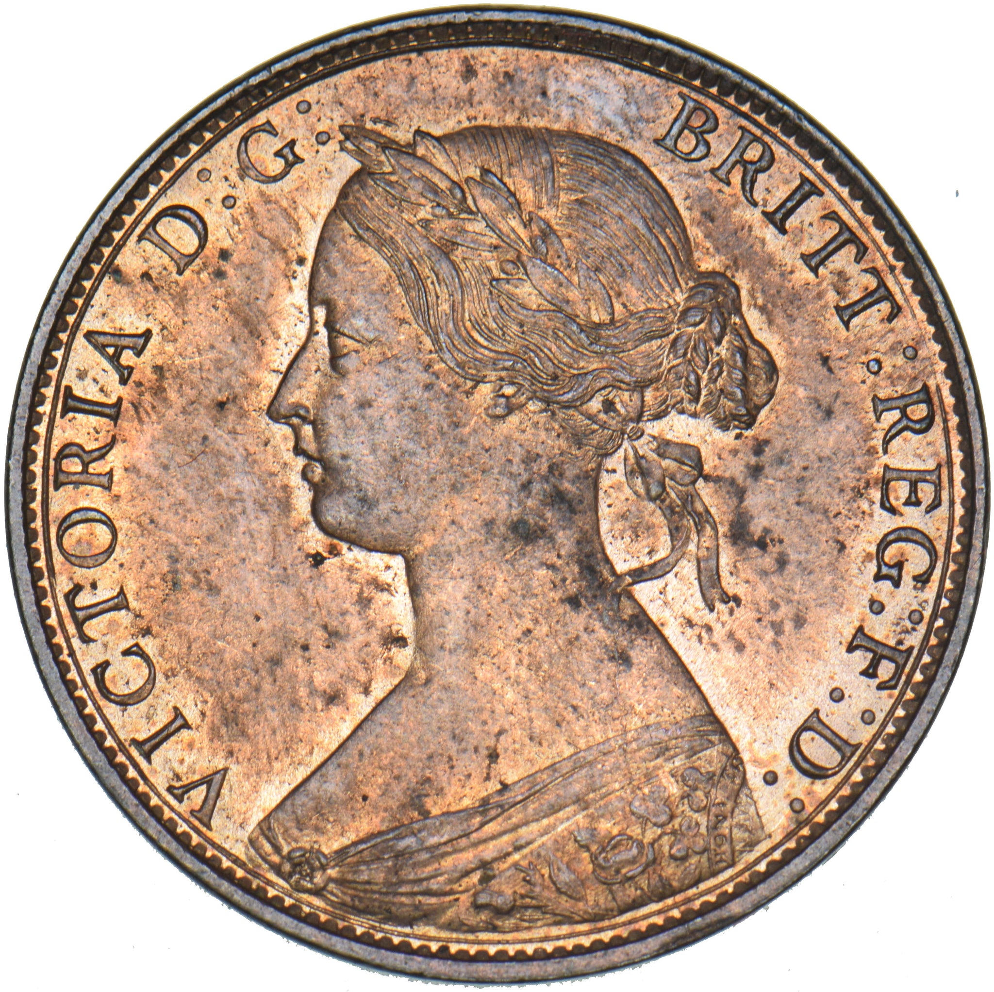 1862 Halfpenny - Victoria British Bronze Coin - Superb – The Coin King