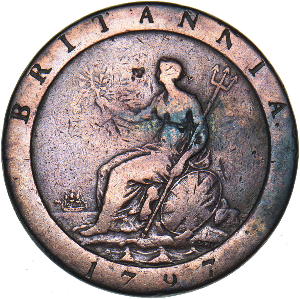 1797 Penny - George III British Copper Coin – The Coin King