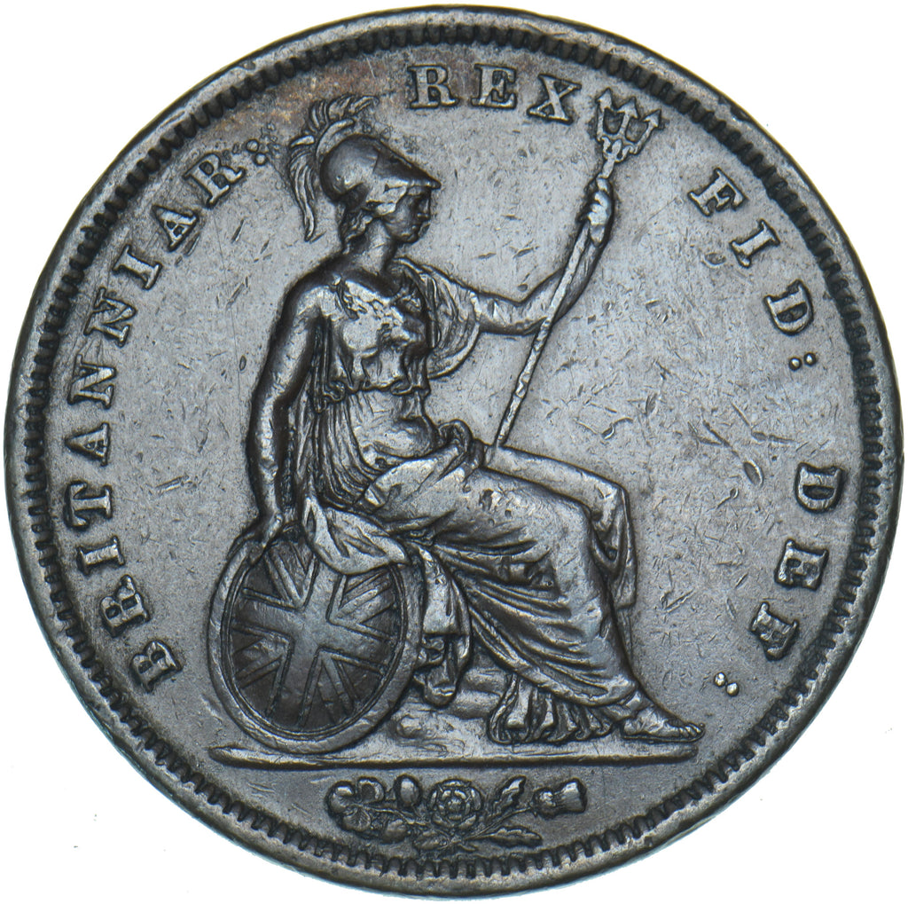 1826 Penny (Thick Line) - George IV British Copper Coin - Nice – The ...