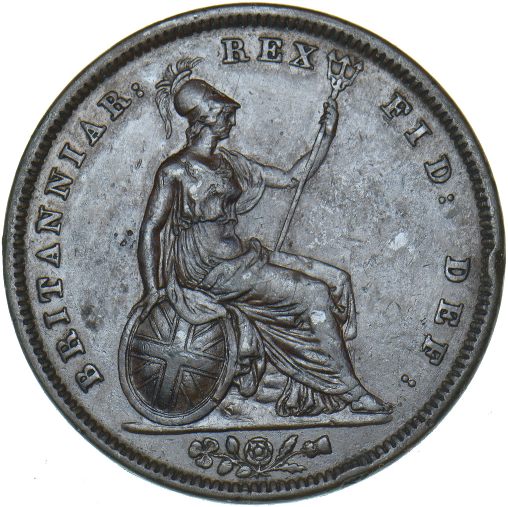 1831 Penny (.W.W on Truncation) - William IV British Copper Coin - Nic ...