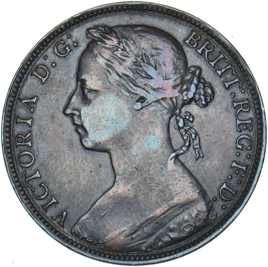 1887 Penny - Victoria British Bronze Coin - Nice – The Coin King