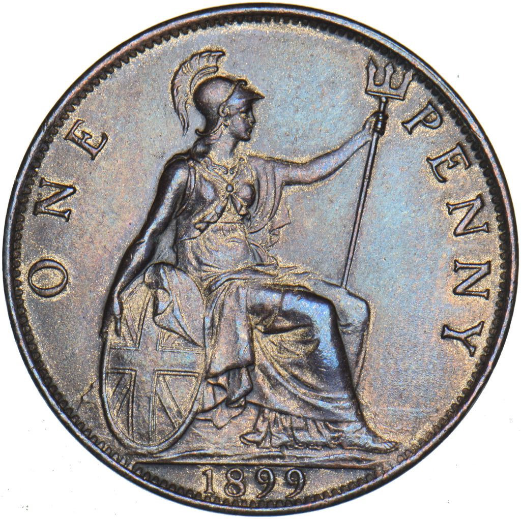 1899 Penny - Victoria British Bronze Coin – The Coin King