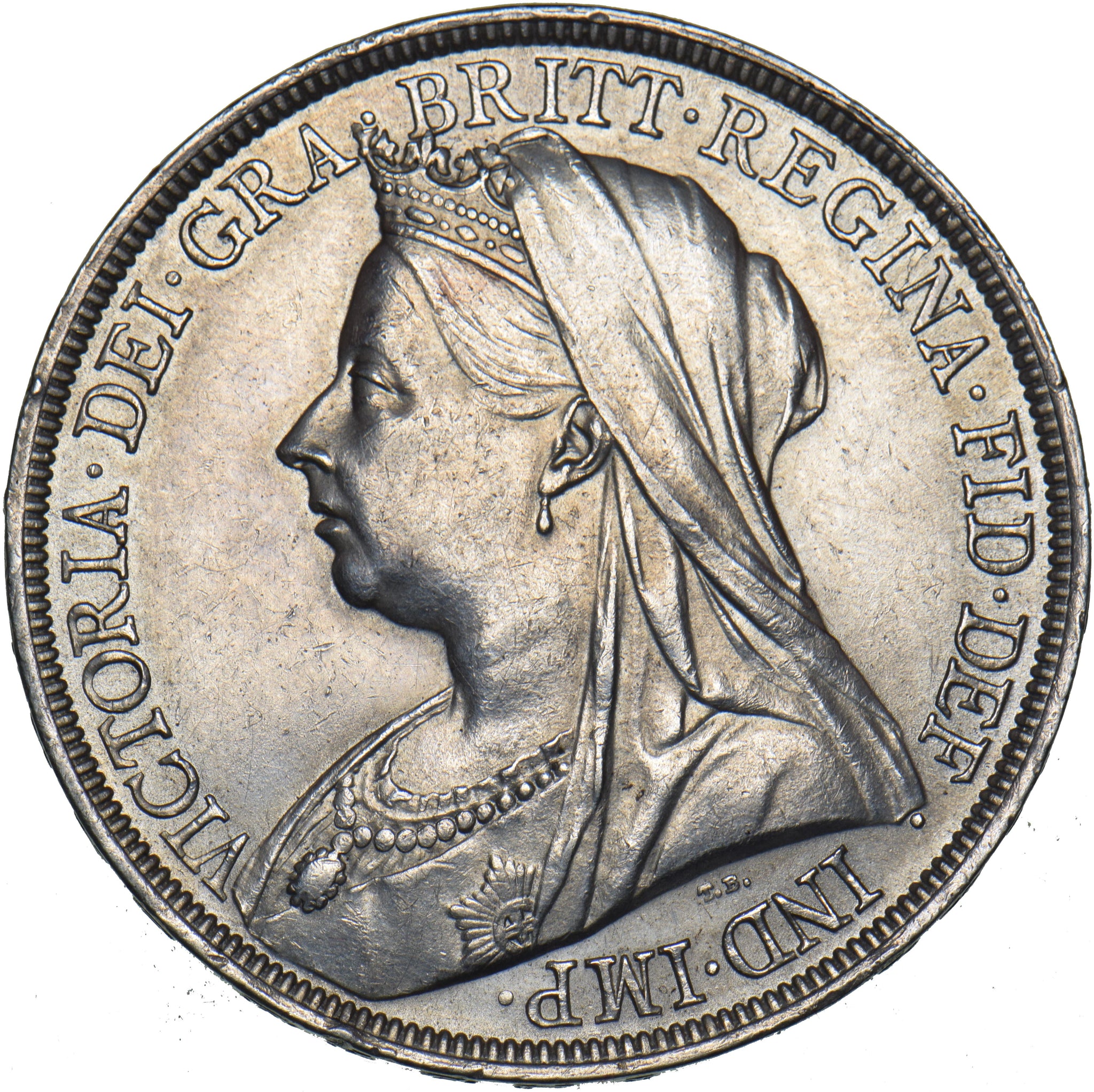 1897 Crown (LXI ) - Victoria British Silver Coin - Very Nice – The Coin King