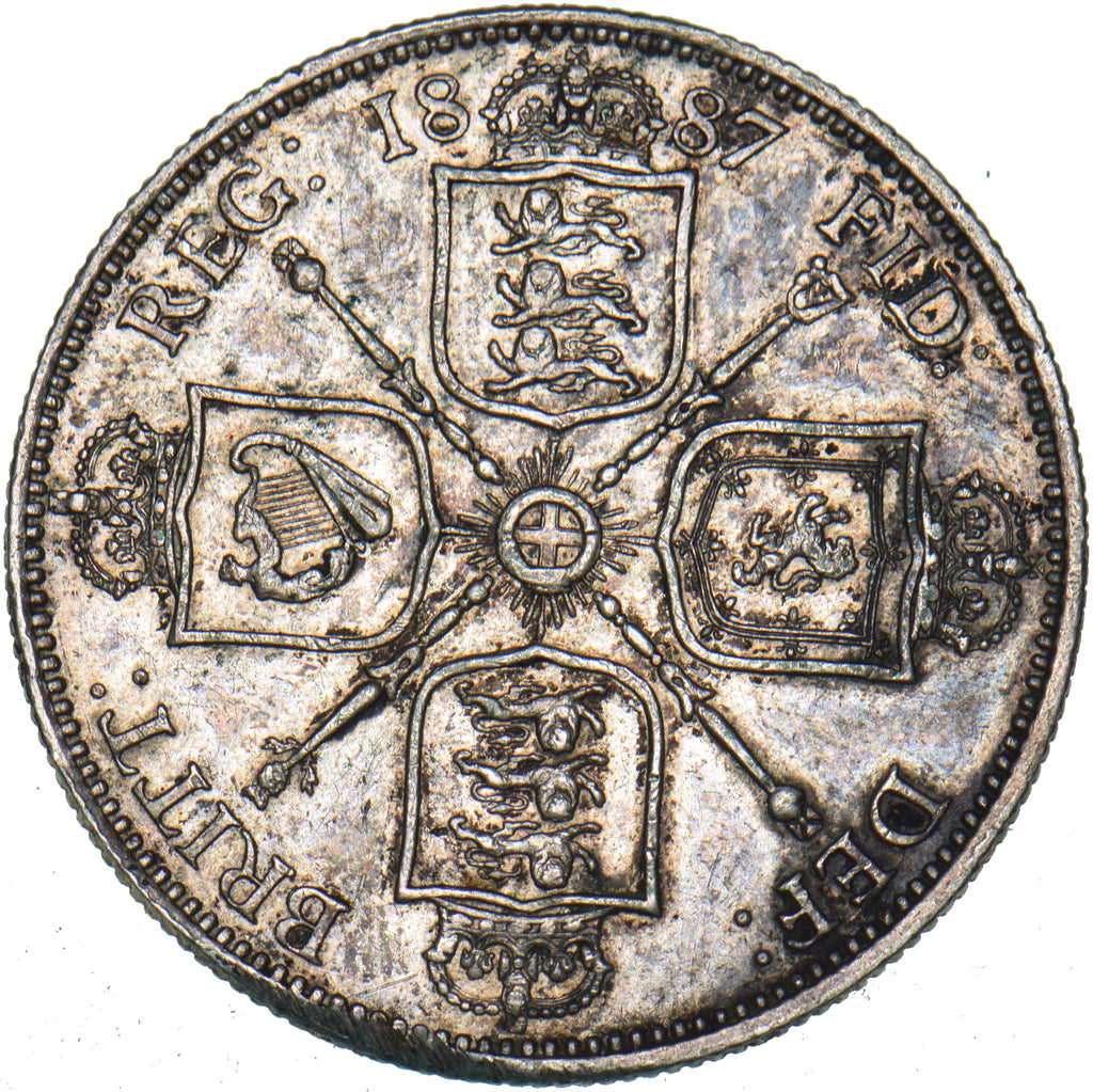 1887 Florin - Victoria British Silver Coin - Nice – The Coin King