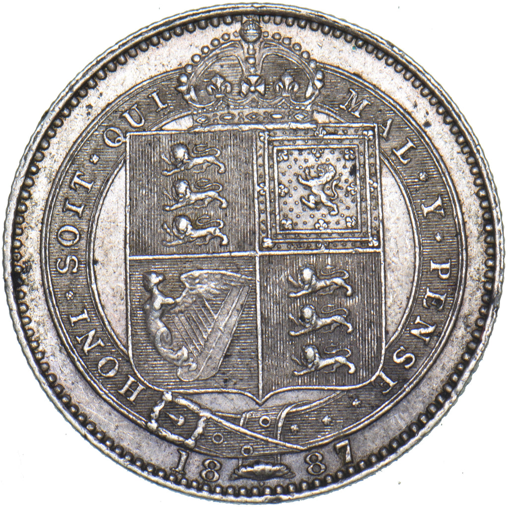 1887 Shilling - Victoria British Silver Coin - Very Nice – The Coin King