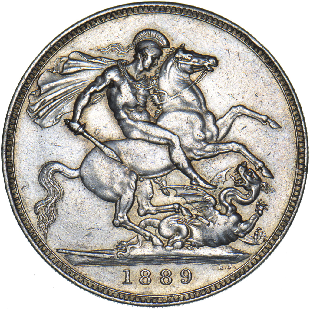 1889 Crown - Victoria British Silver Coin - Nice – The Coin King