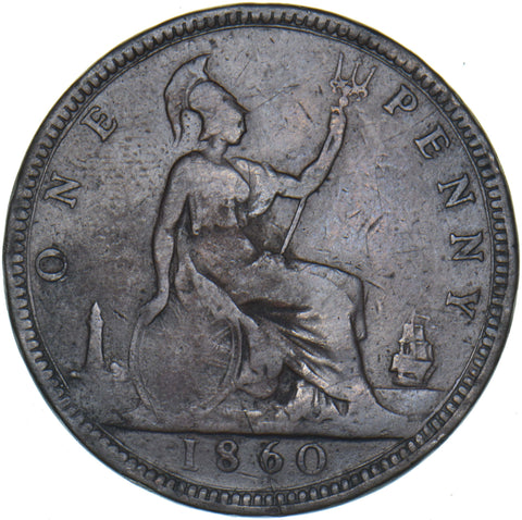 1860 Penny (F17 6+D R13) - Victoria British Bronze Coin – The Coin King