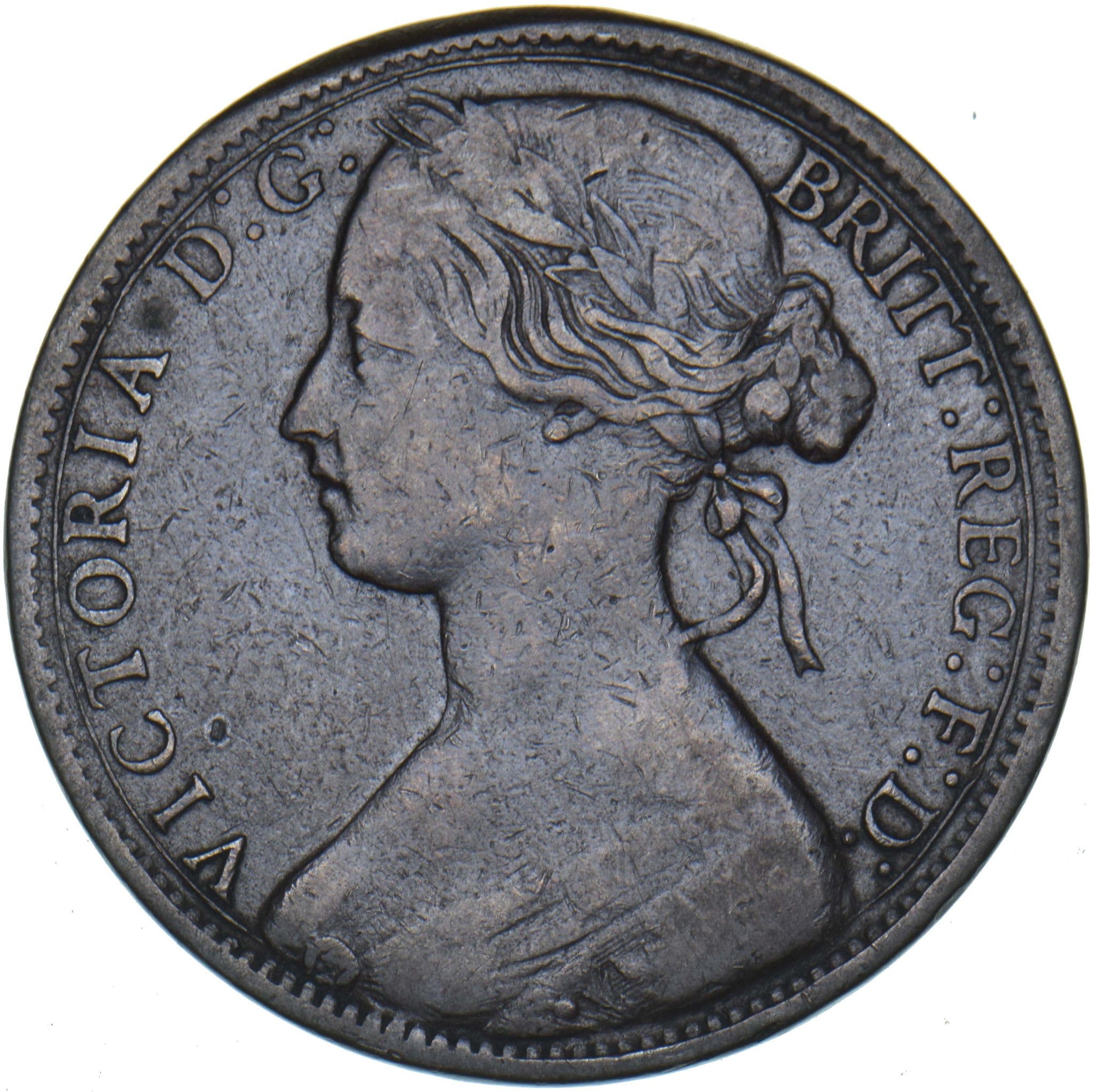1864 Penny (Upper Serif) - Victoria British Bronze Coin – The Coin King