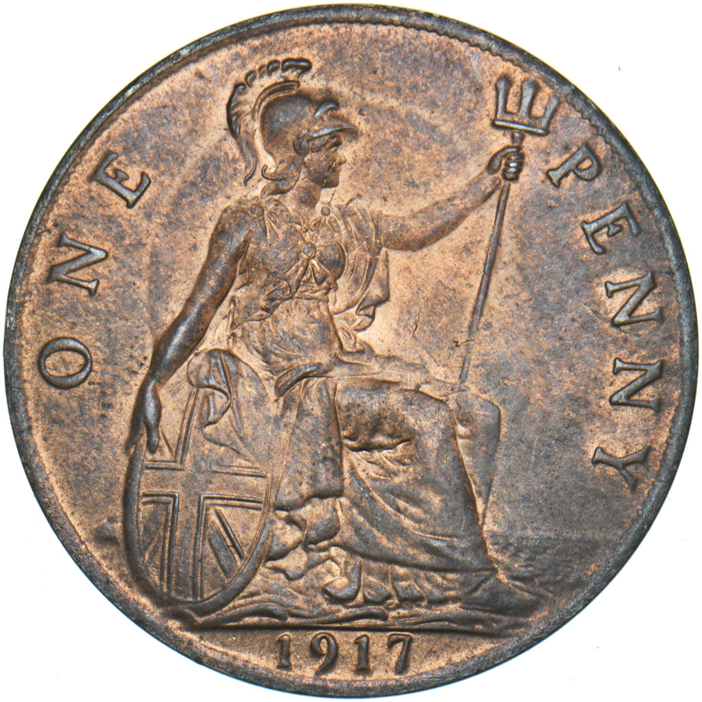 1917 Penny - George V British Bronze Coin - Superb – The Coin King