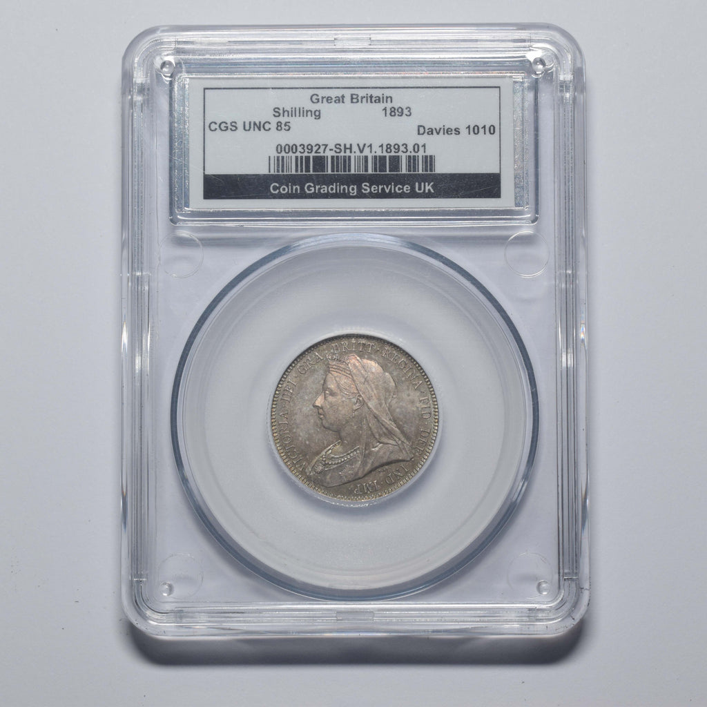 1893 Shilling (CGS UNC 85) - Victoria British Silver Coin - Superb ...