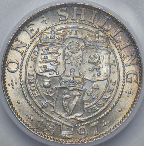 1897 Shilling (CGS UNC 82) - Victoria British Silver Coin - Superb ...
