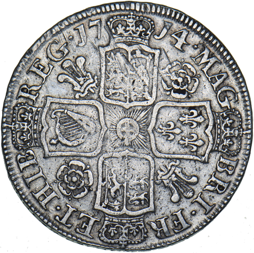 1714 Halfcrown - Anne British Silver Coin - Nice – The Coin King