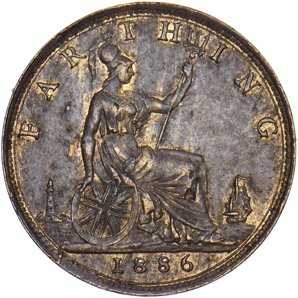 1886 Farthing - Victoria British Bronze Coin - Very Nice – The Coin King