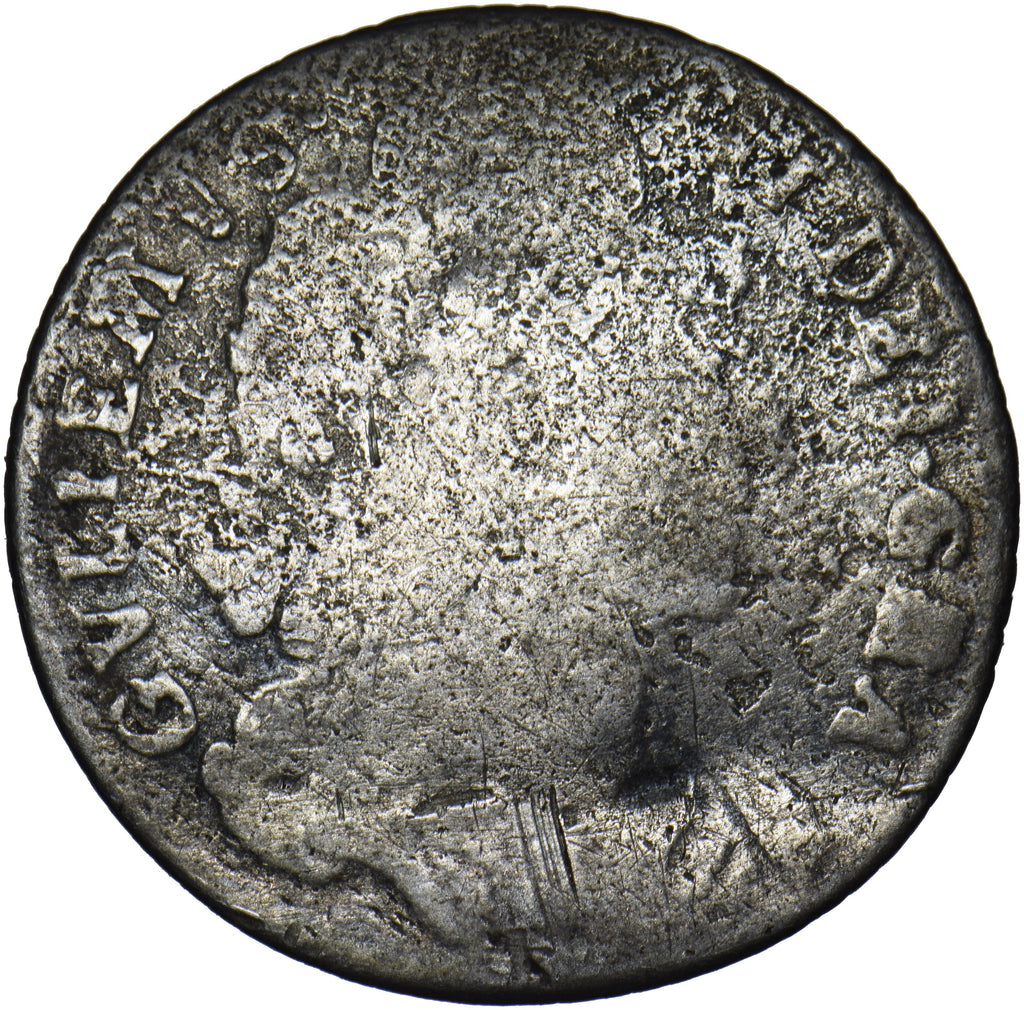 1697 Sixpence (Rare 2nd Bust, GVLIEMVS) - William III British Silver C ...